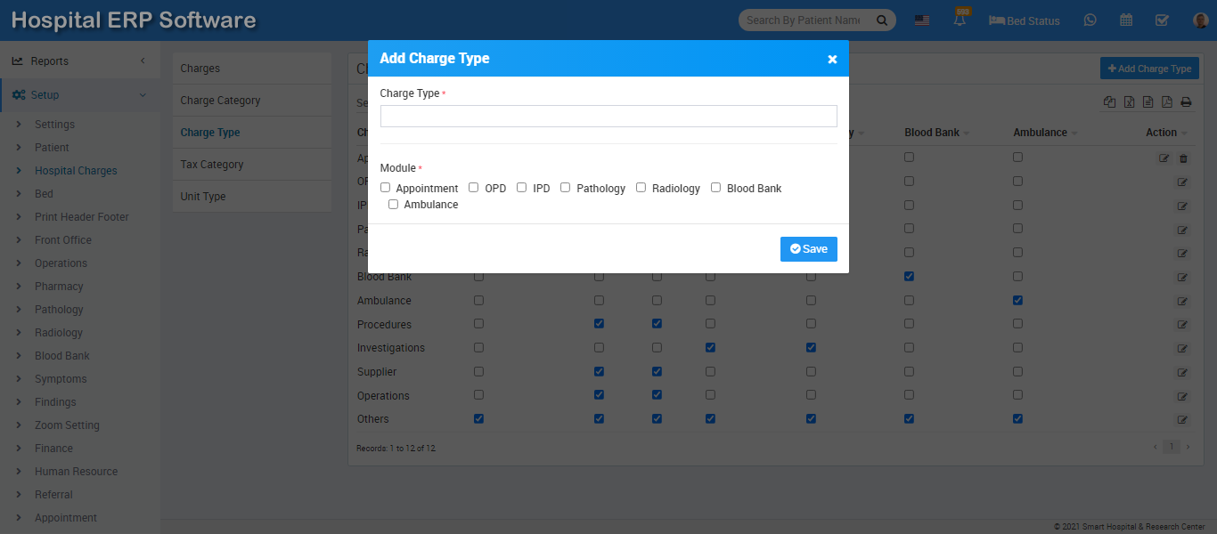 Hospital Charges - Hospital ERP Software : Hospital Management System ...