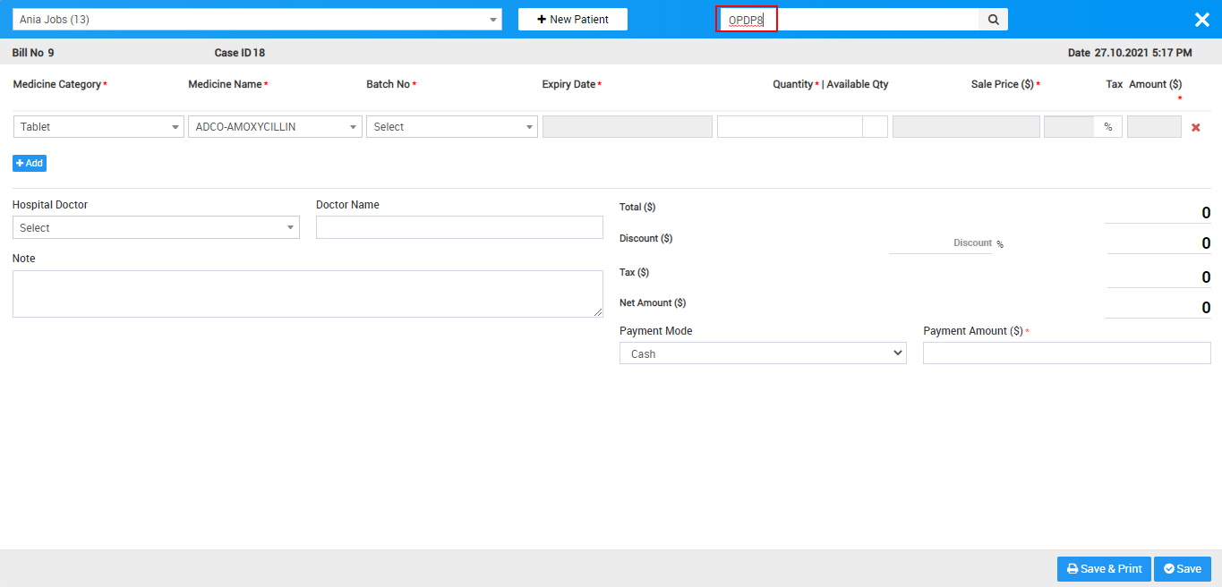 How to generate Pharmacy Bill? - Hospital ERP Software : Hospital ...